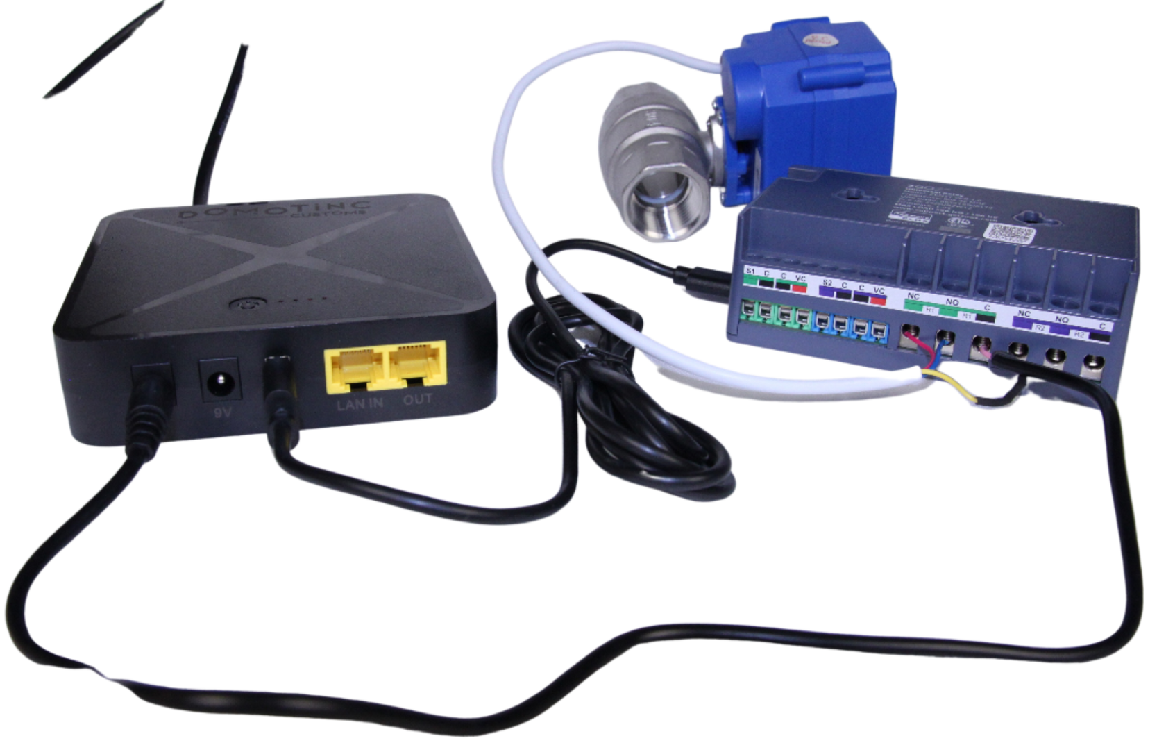 Water Valve with Z-Wave control and mini-UPS – Domotinc-customs